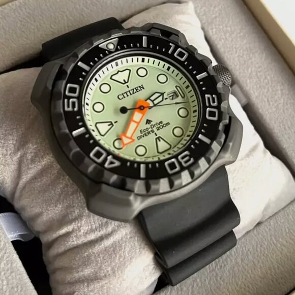 Citizen | Accessories | Citizen Promaster Titanium Dive Green Eco Watch ...